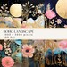 Boho Botanical Digital Paper, Floral Background Patterns, Landscape and ...