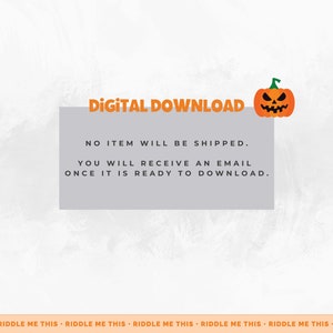 Halloween Riddle Me This Printable Party Game, Halloween Activities ...