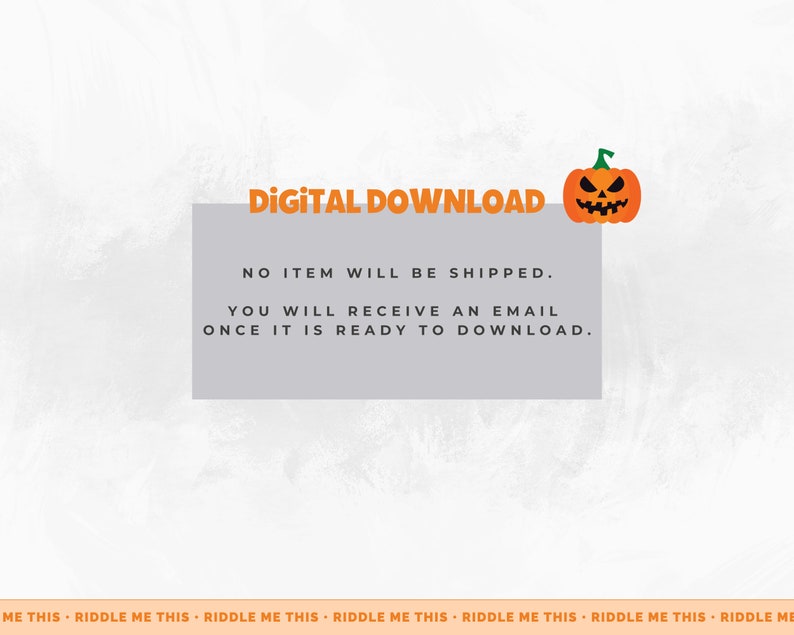 Halloween Riddle Me This Printable Party Game, Halloween Activities ...