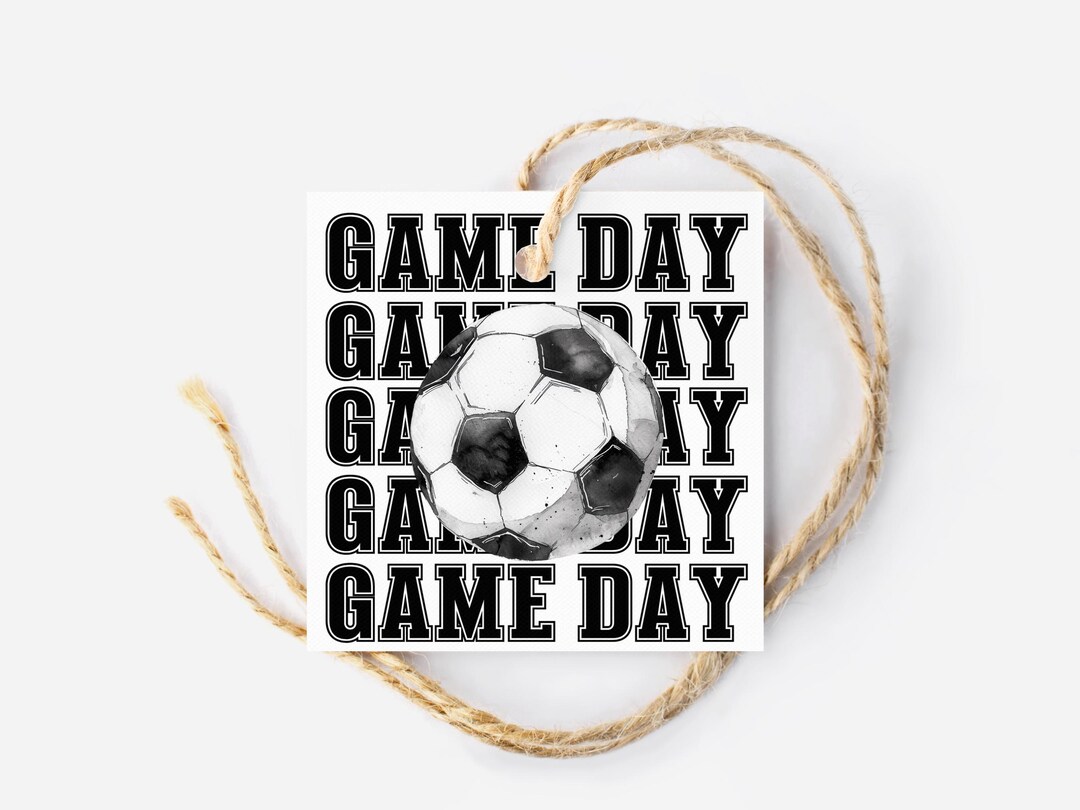 Printable Soccer Game Day Treat Tags, Game Day Snack Tags, Sport Party ...