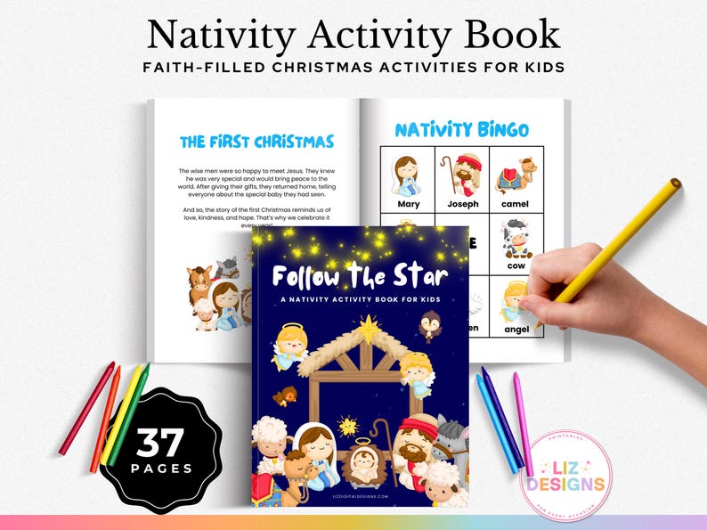 Nativity Activity Pages, Christian Kids Activities, Christmas Bible ...