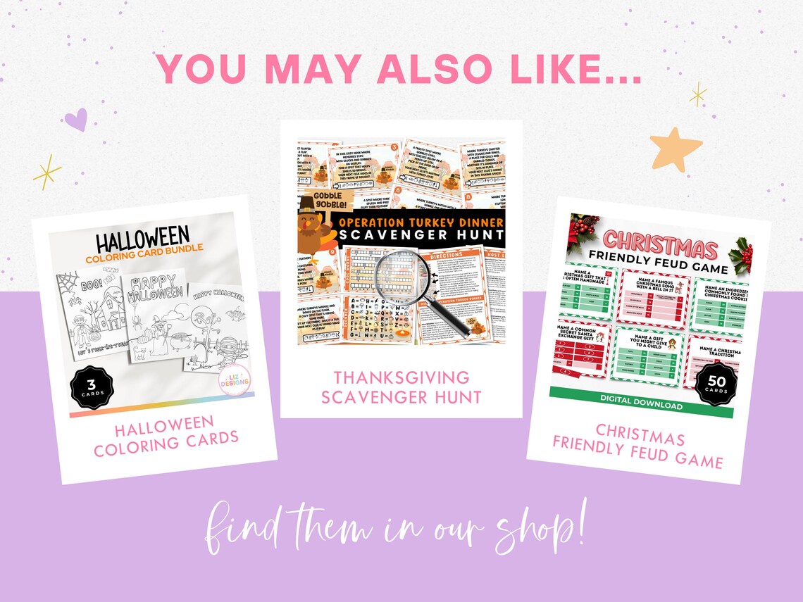 Printable Halloween Scavenger Hunt, Halloween Party Game, Spooky ...