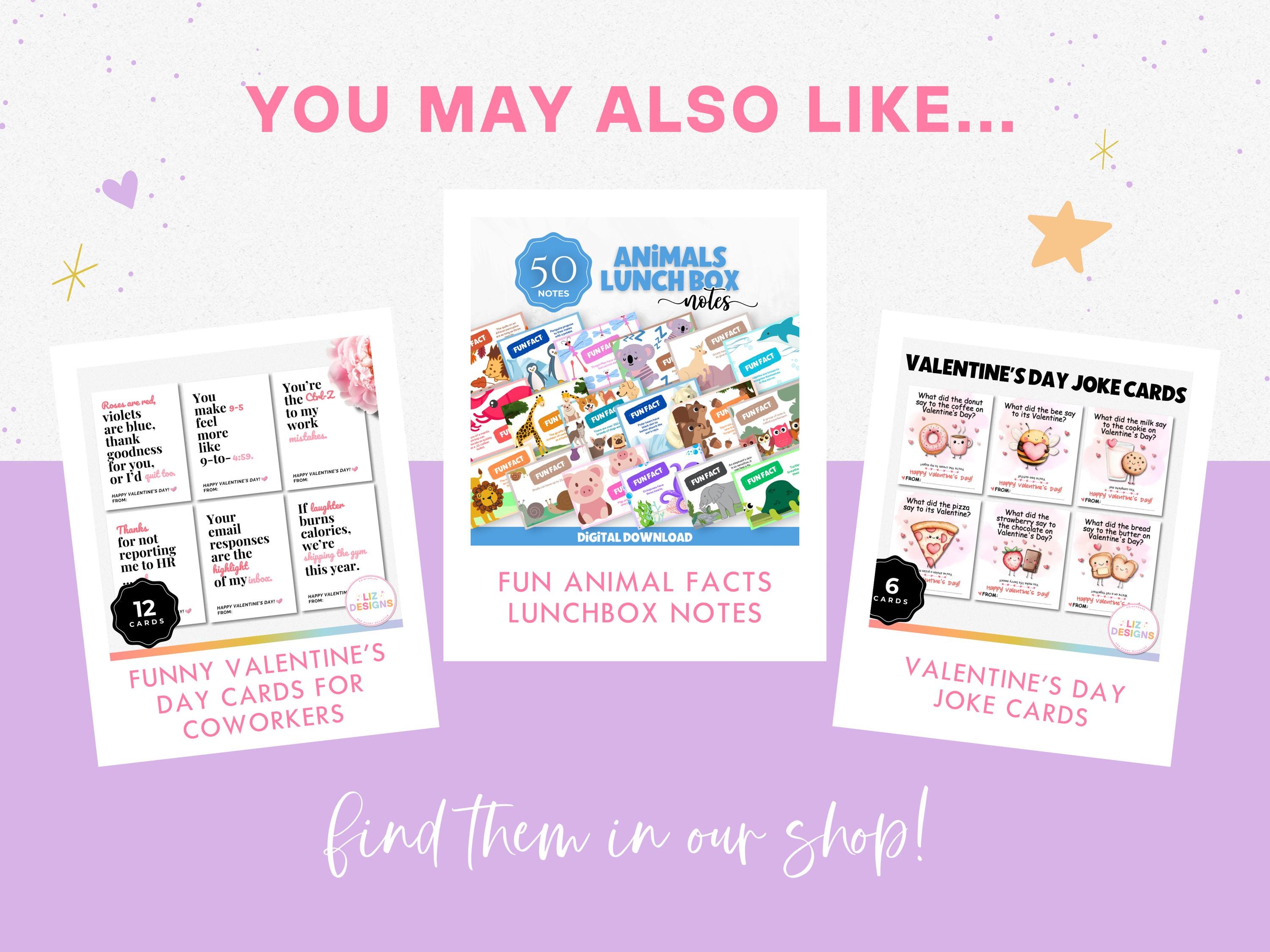 6 Cute Dinosaur Valentine's Day Cards, Printable Kids Valentine Cards ...