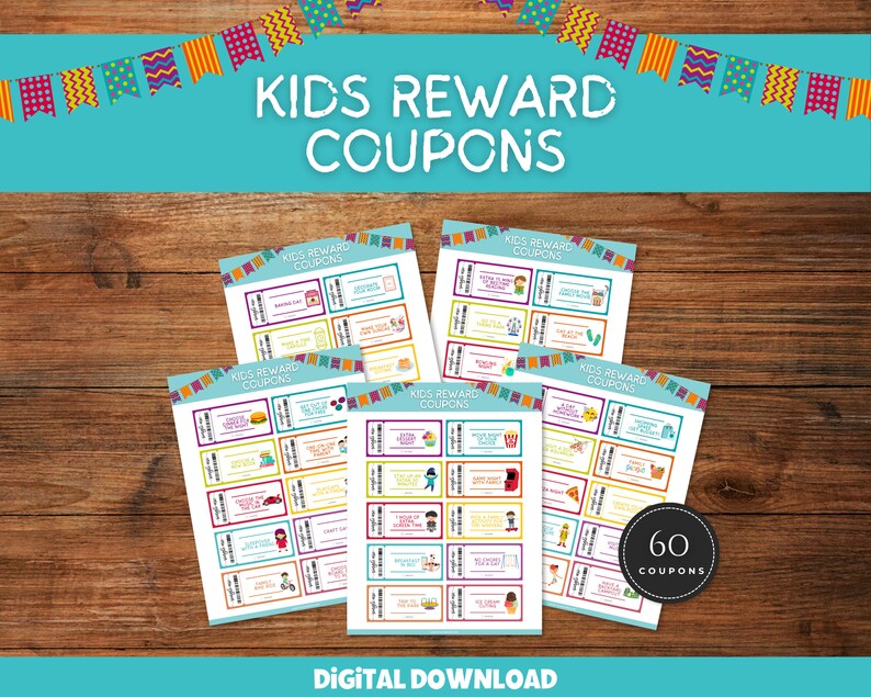 Kids Reward Coupon Book, Reward System for Kids, Kids Activities ...