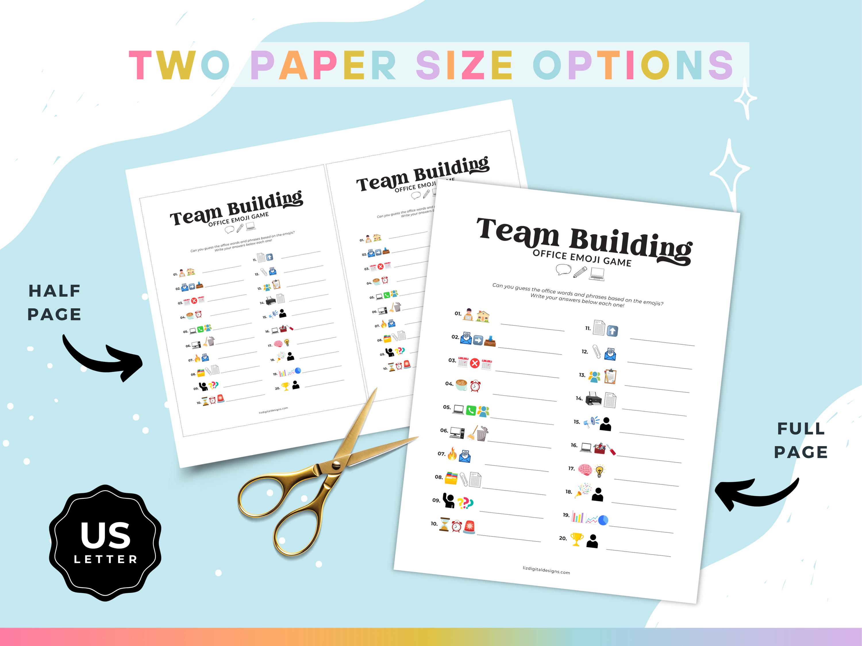 Office Team Building Emoji Game, Workplace Coworker Games, Staff ...