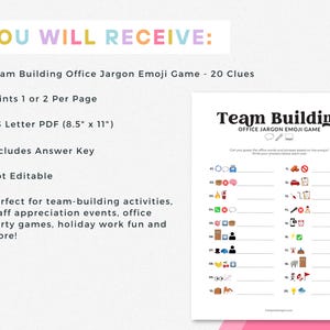 Office Team Building Emoji Game, Workplace Coworker Games, Staff ...