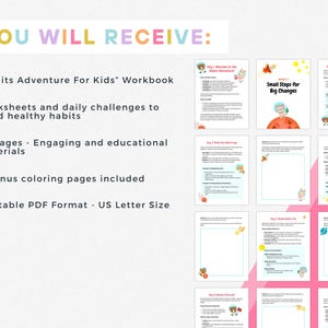 Healthy Habits Kids Activity Book, Printable Activity for Homeschool ...