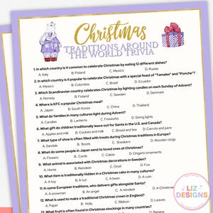 Christmas Traditions Around the World Trivia, Educational Trivia ...