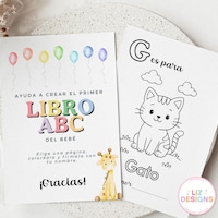 Spanish Alphabet Cards - Tarjetas De Abecedario - Etsy