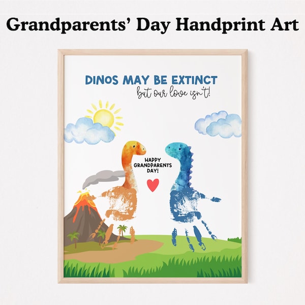 Grandparents Day Handprint Craft - Etsy