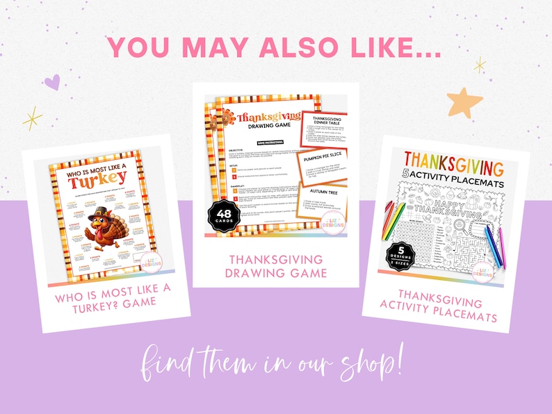 Roll and Draw a Turkey Game, Printable Thanksgiving Art Activity ...
