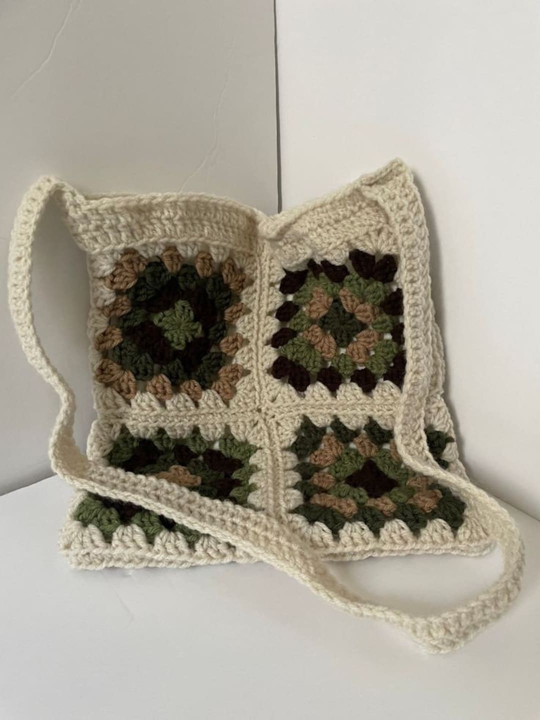 Crochet Granny Square Tote Bag - Etsy