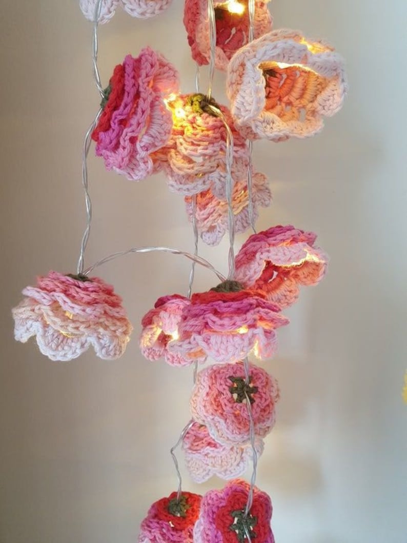 Crochet Flower Lights - Etsy Canada