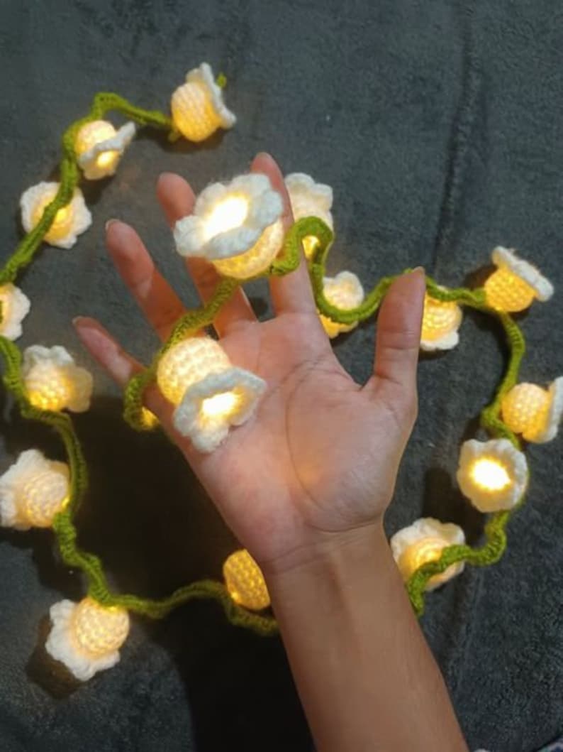 Crochet Flower Lights - Etsy Canada