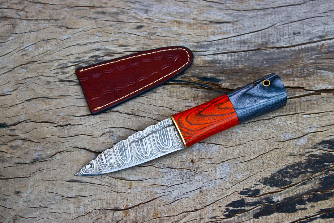Custom Hand Forged Damascus Steel Scottish Dirk Celtic Sgian Dubh Knife ...