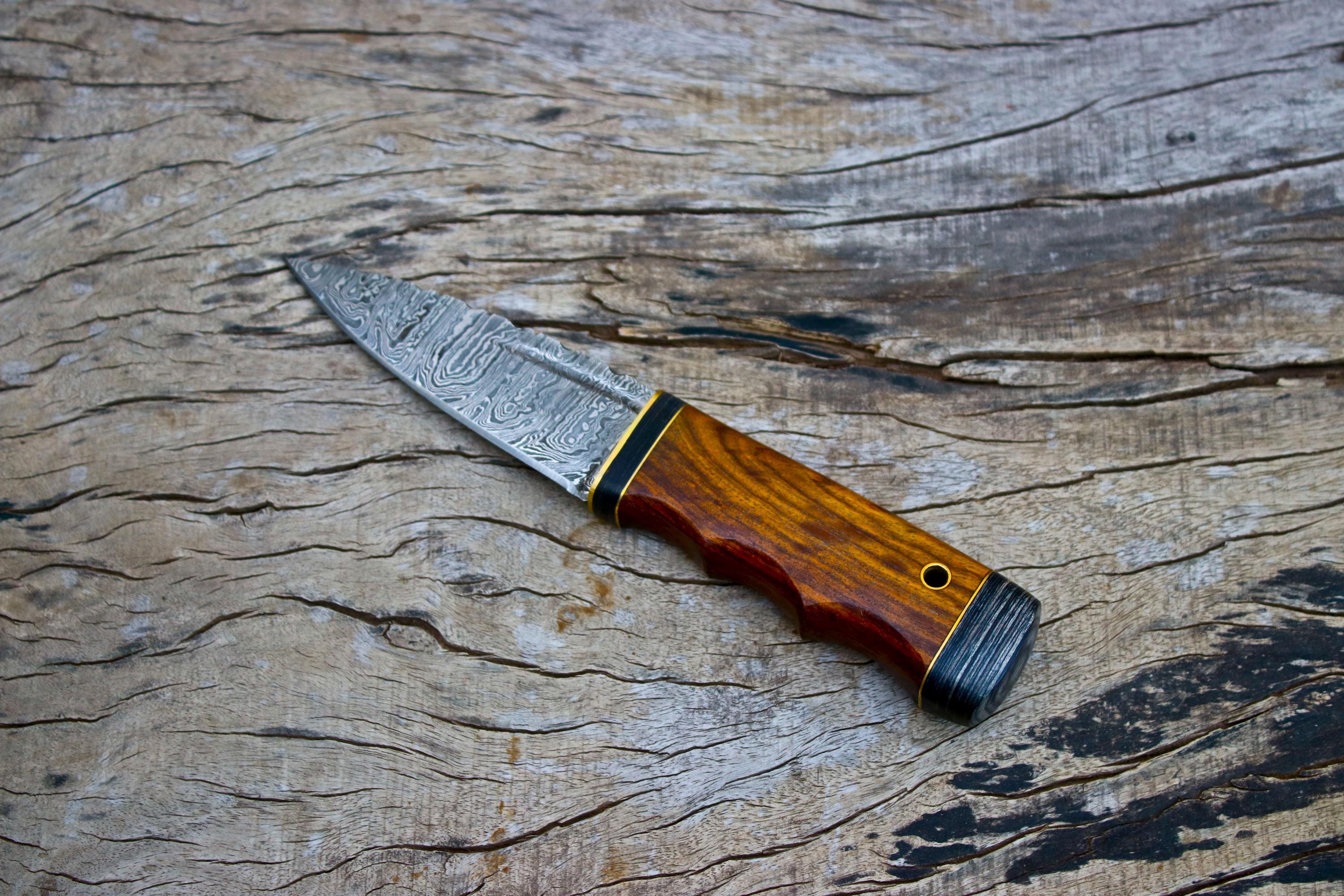 Custom Hand Forged Damascus Steel Scottish Dirk Celtic Sgian Dubh Knife ...