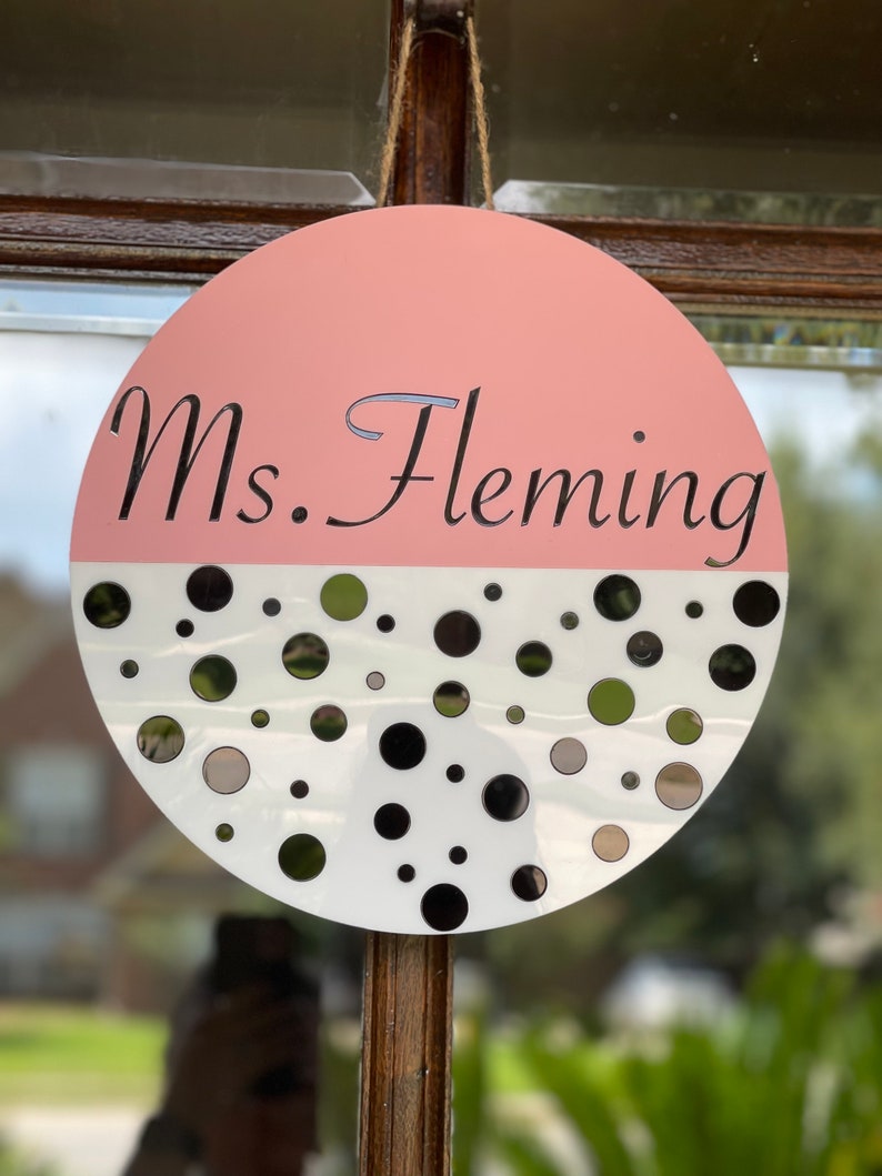 Teacher Door Sign, Teacher Door Hanger, Classroom Door Sign, Custom ...