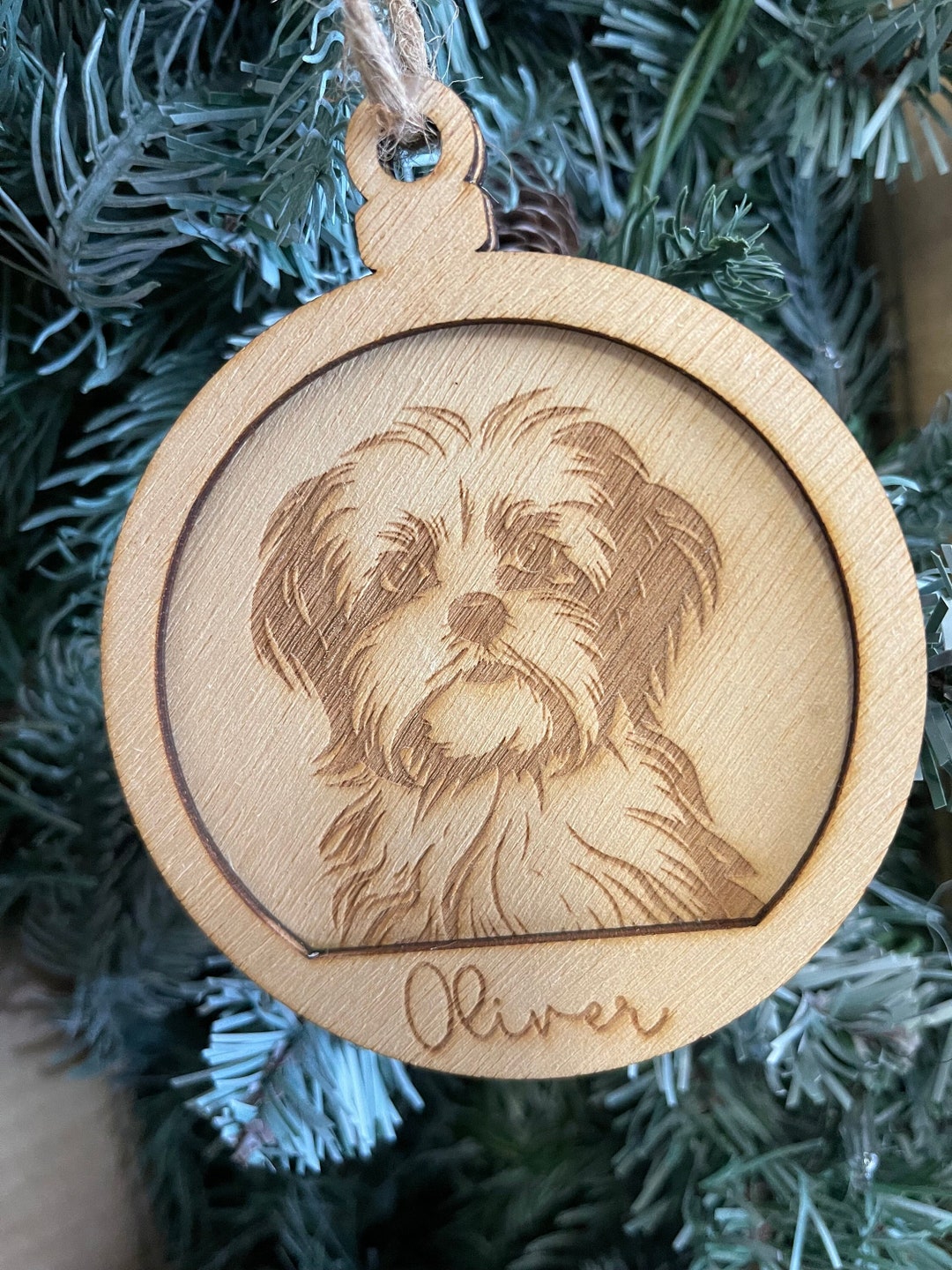 Personalized Dog Breed Christmas Ornament - Custom Dog Breed Ornament ...