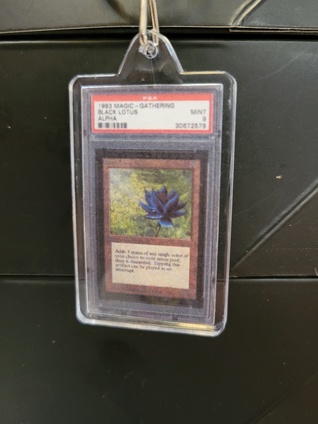Black Lotus Mtg Power 9| Miniature Graded Card Psa| Keychain (NOT ...