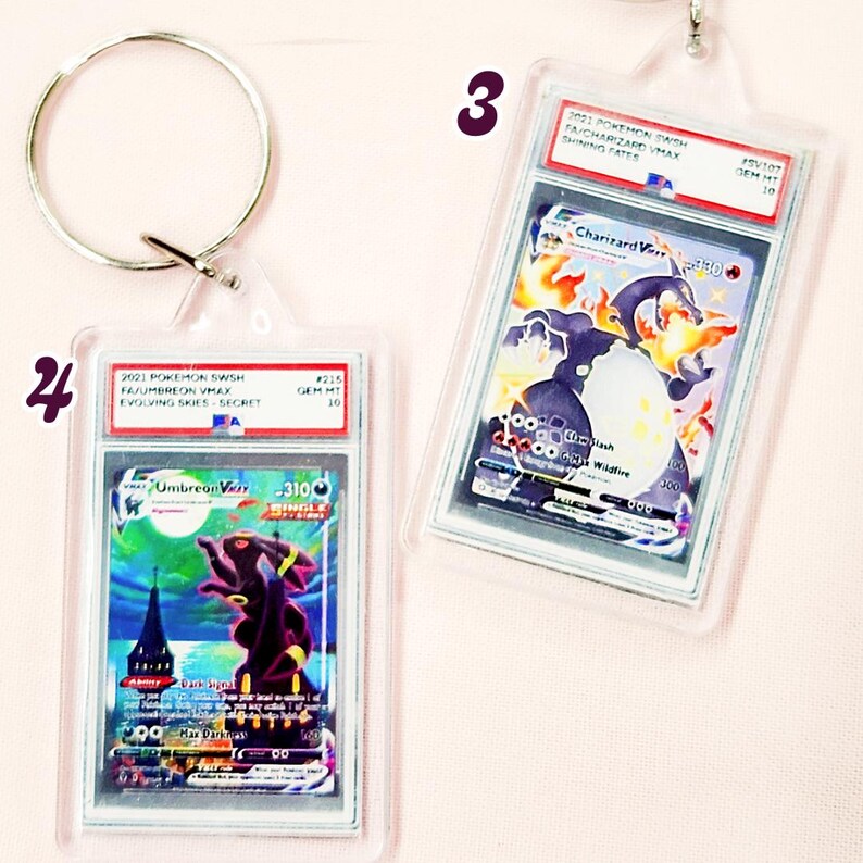TCG (trading Card Game) PKM Keychain - Etsy