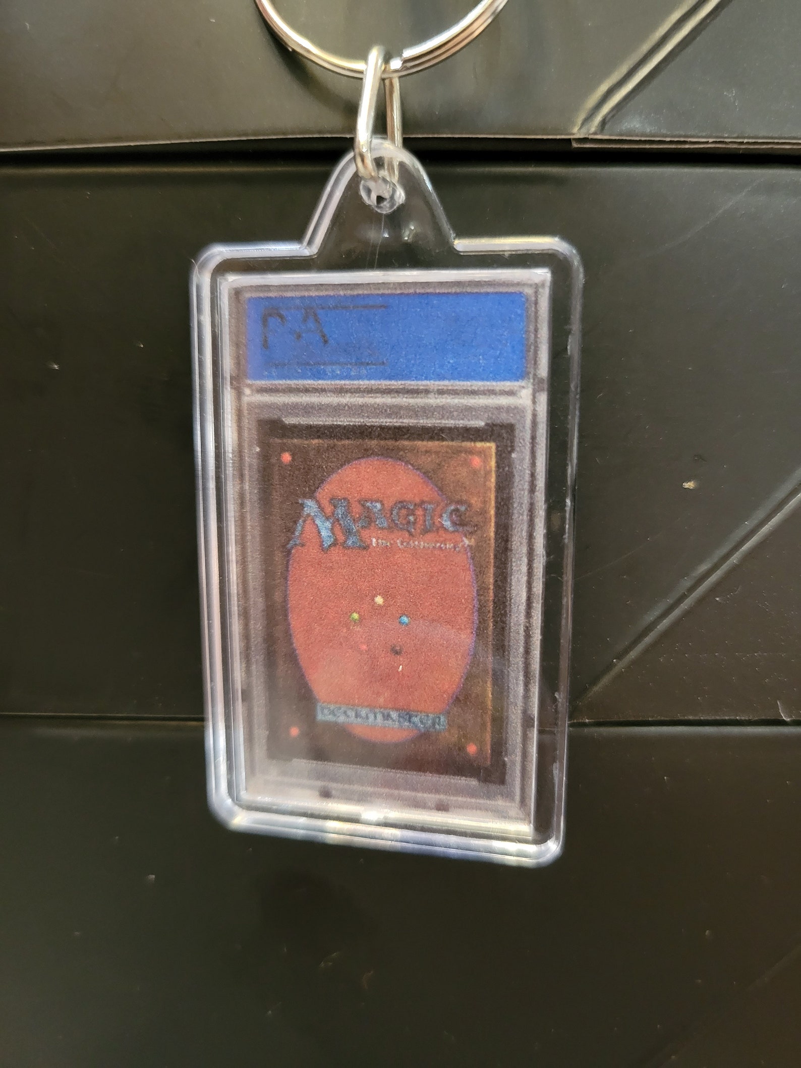 Black Lotus Mtg Power 9| Miniature Graded Card Psa| Keychain (NOT ACTUAL CARD) Novelty Gift ...