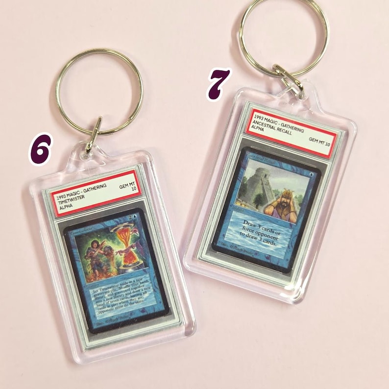 TCG (trading Card Game) POWER 9 MTG Keychain - Etsy