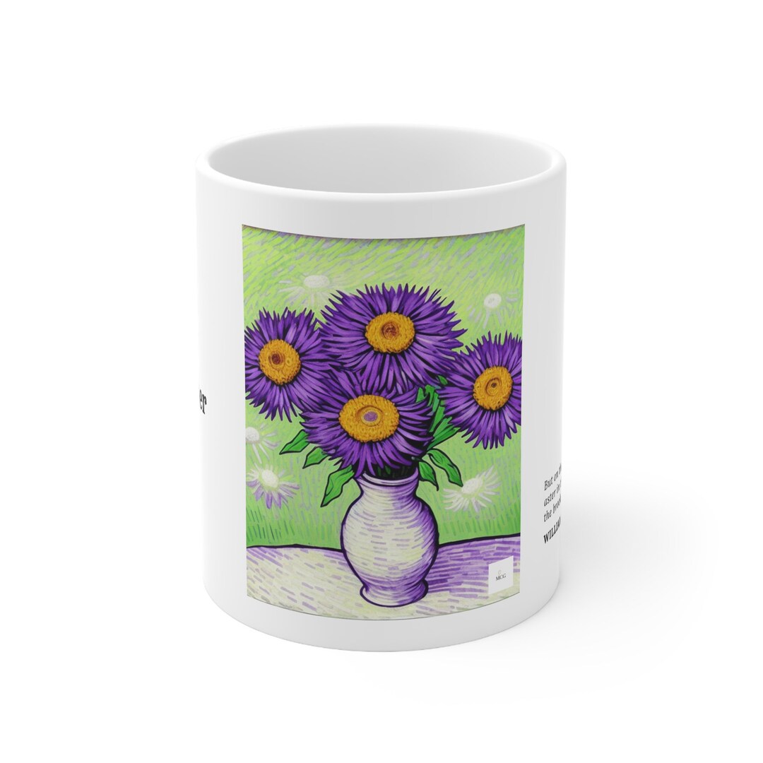 September Flower Ceramic Mug 11oz - Etsy