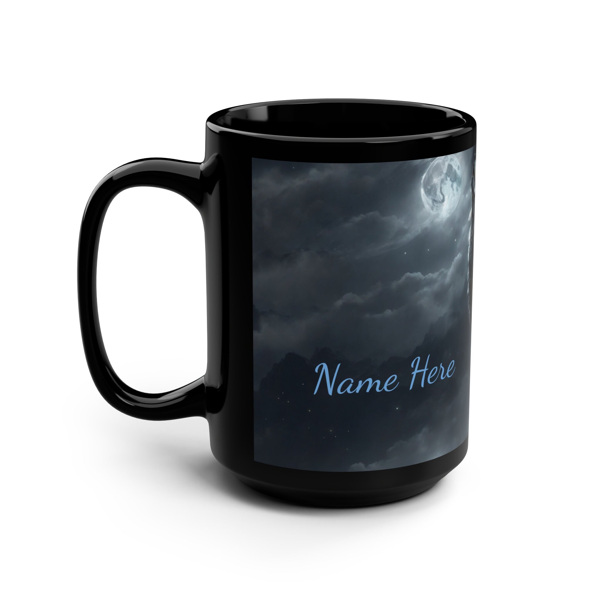 Personalized Howling Wolf Mug - Etsy