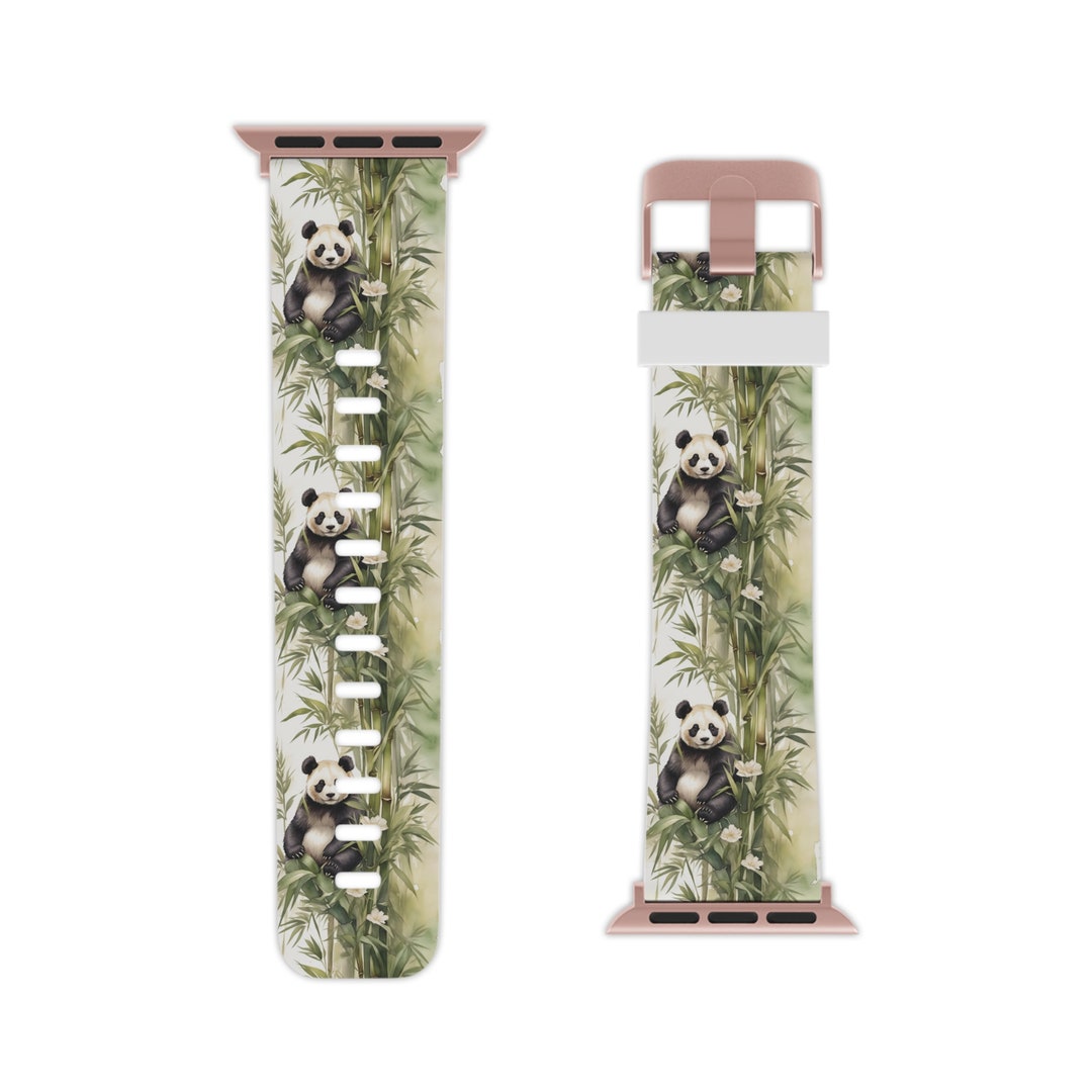 Panda Bear on Blooming Bamboo Watch Band for Apple Watch - Etsy