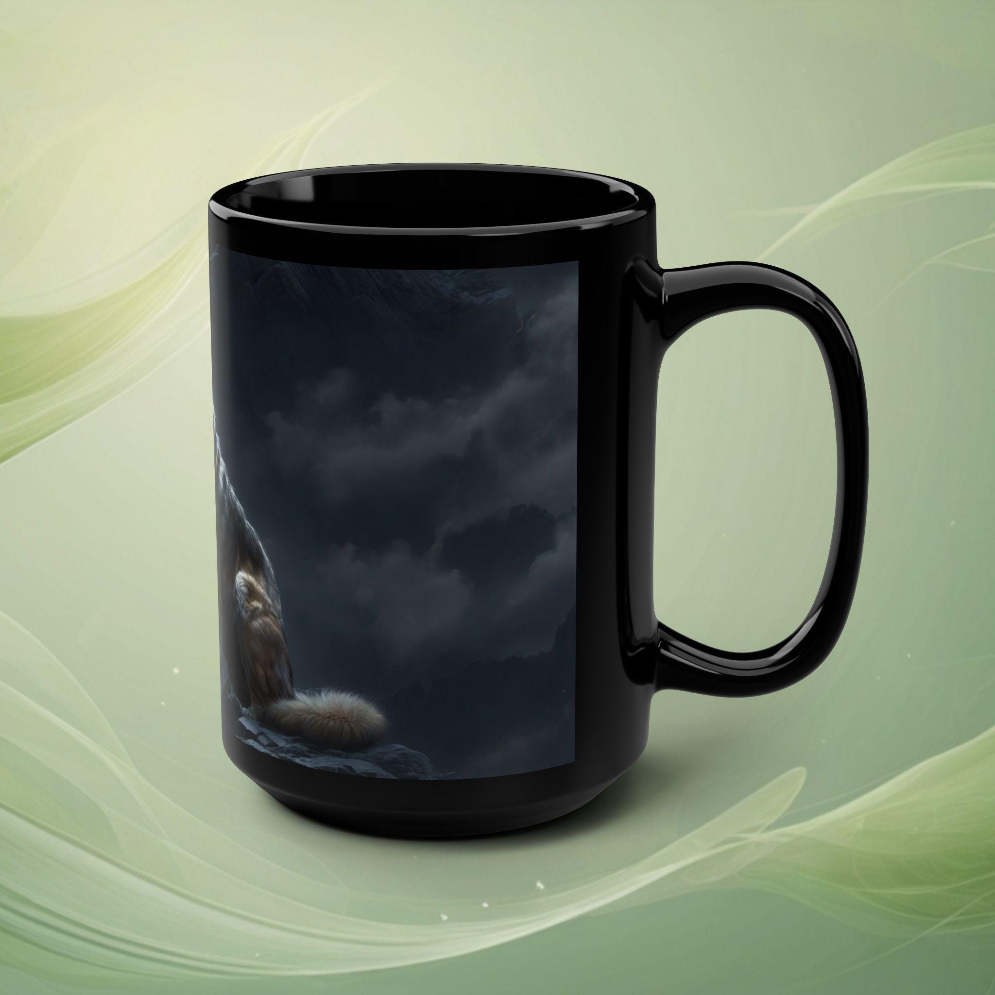 Personalized Howling Wolf Mug - Etsy
