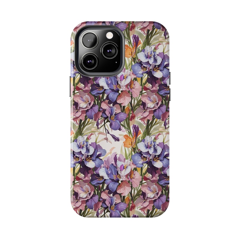 Iris Flowers Tough Phone Case - Etsy