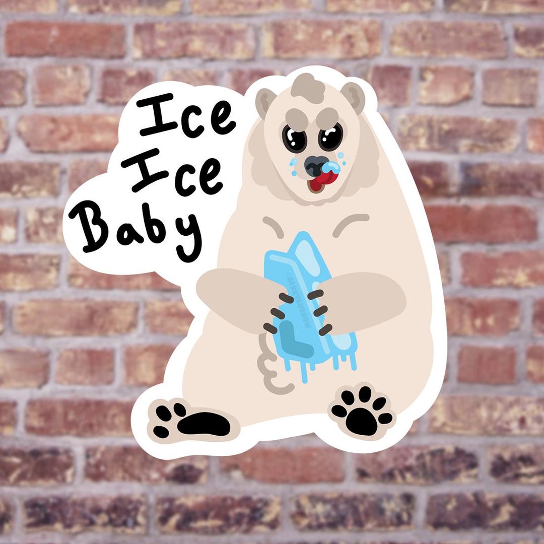 3" Angry Ice Polar Bear Sticker – Waterproof - Etsy