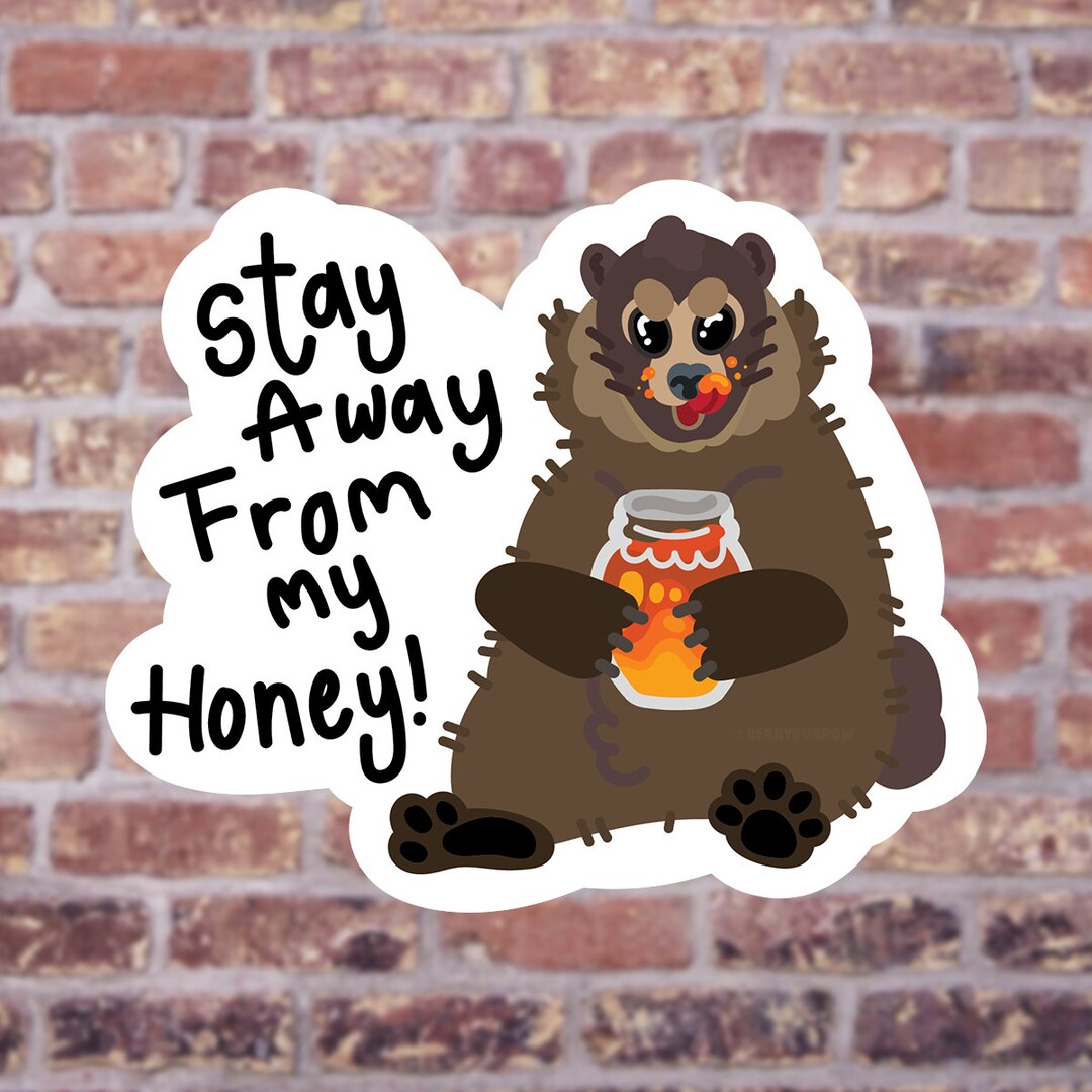 3" Angry for Honey Bear Sticker - Waterproof - Etsy