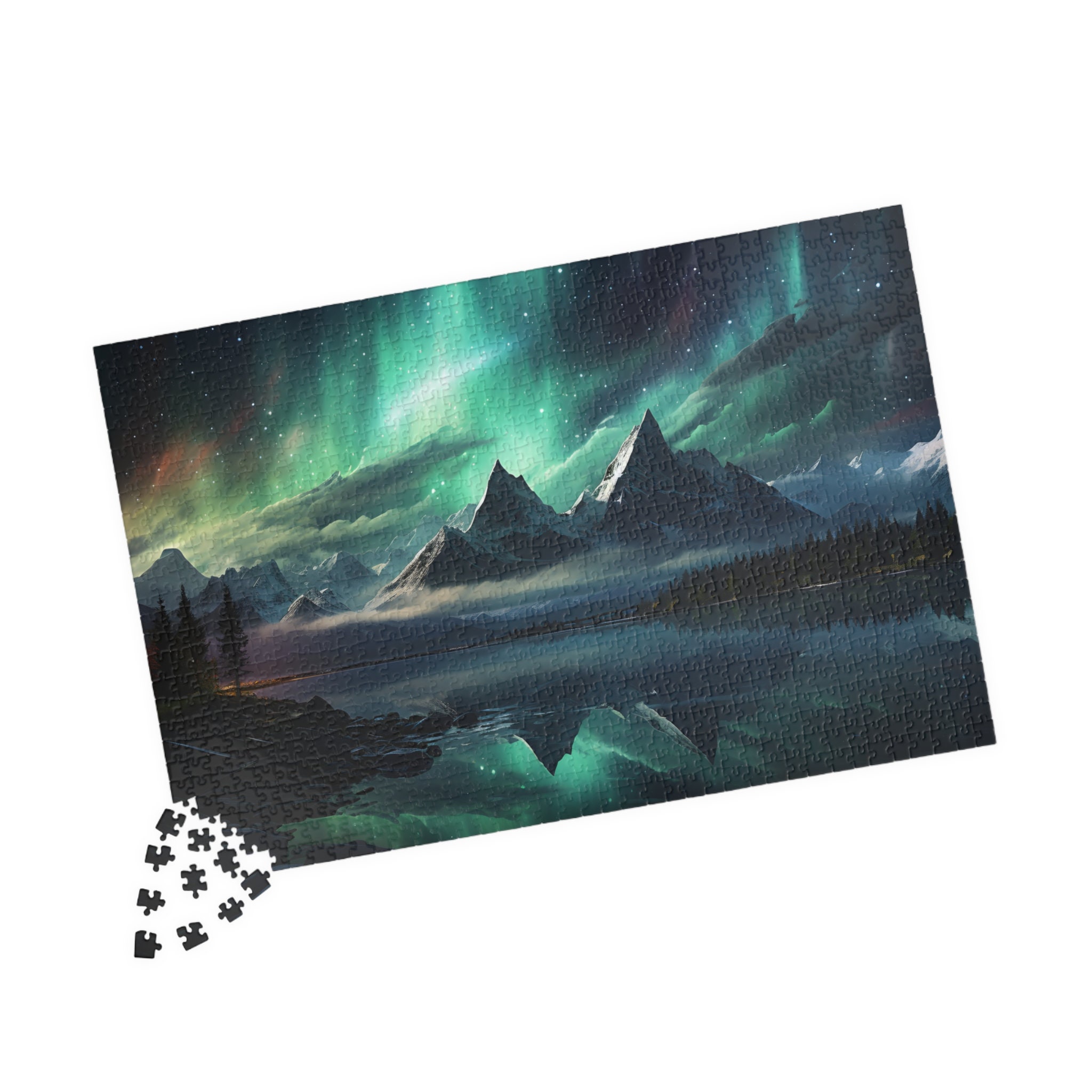 Aurora Borealis Puzzle 110, 252, 500, 1014-piece Northern Lights Puzzle ...