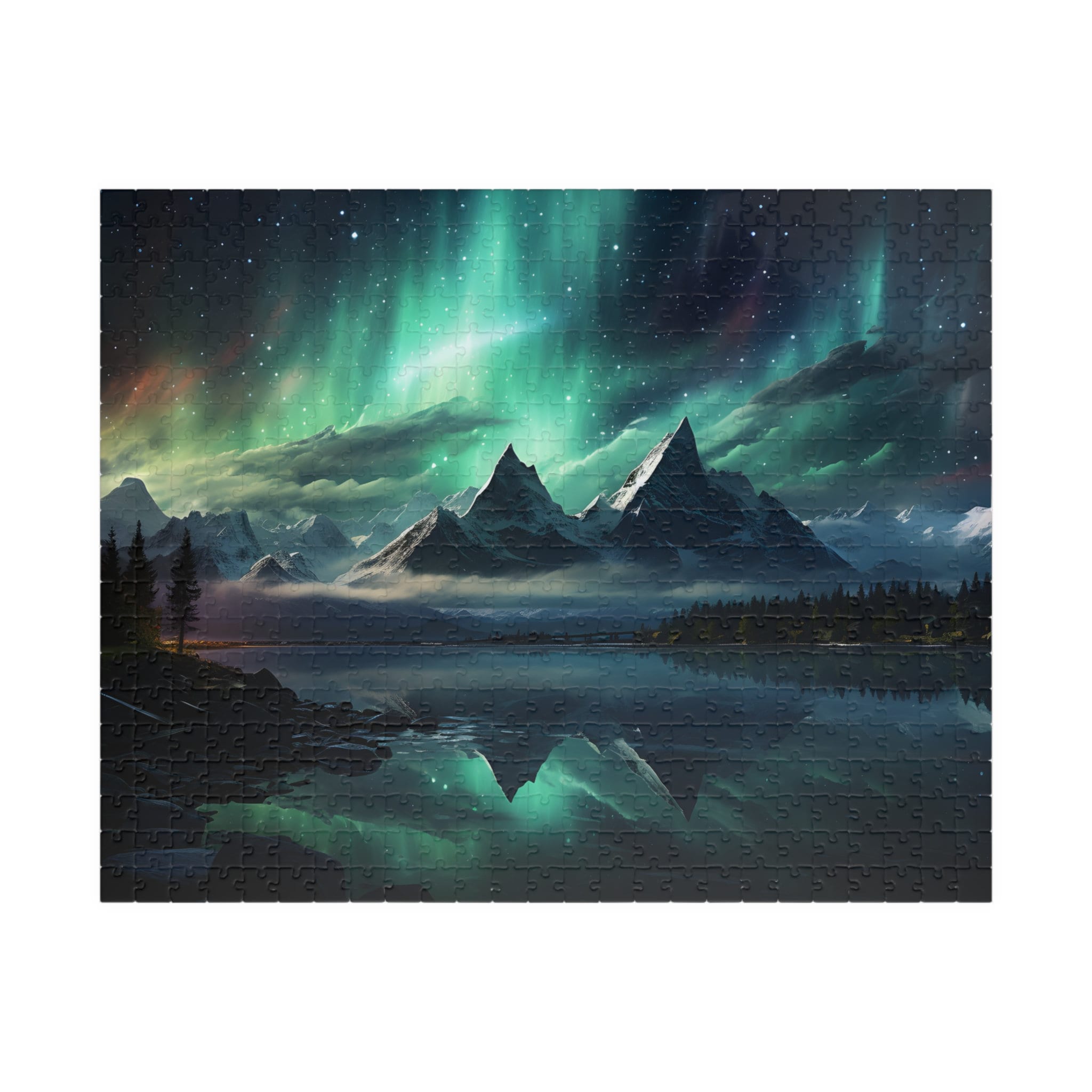 Aurora Borealis Puzzle 110, 252, 500, 1014-piece Northern Lights Puzzle ...