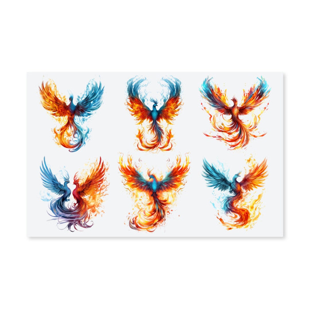 Streetwear Tattoo Sticker Phoenix Tattoo's - Etsy