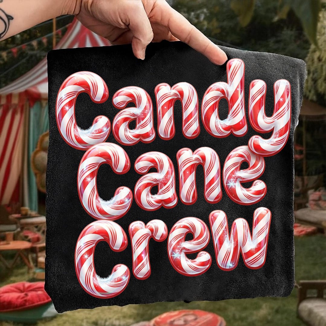 Candy Cane Crew PNG, Funny Christmas Sublimation Design, Family ...