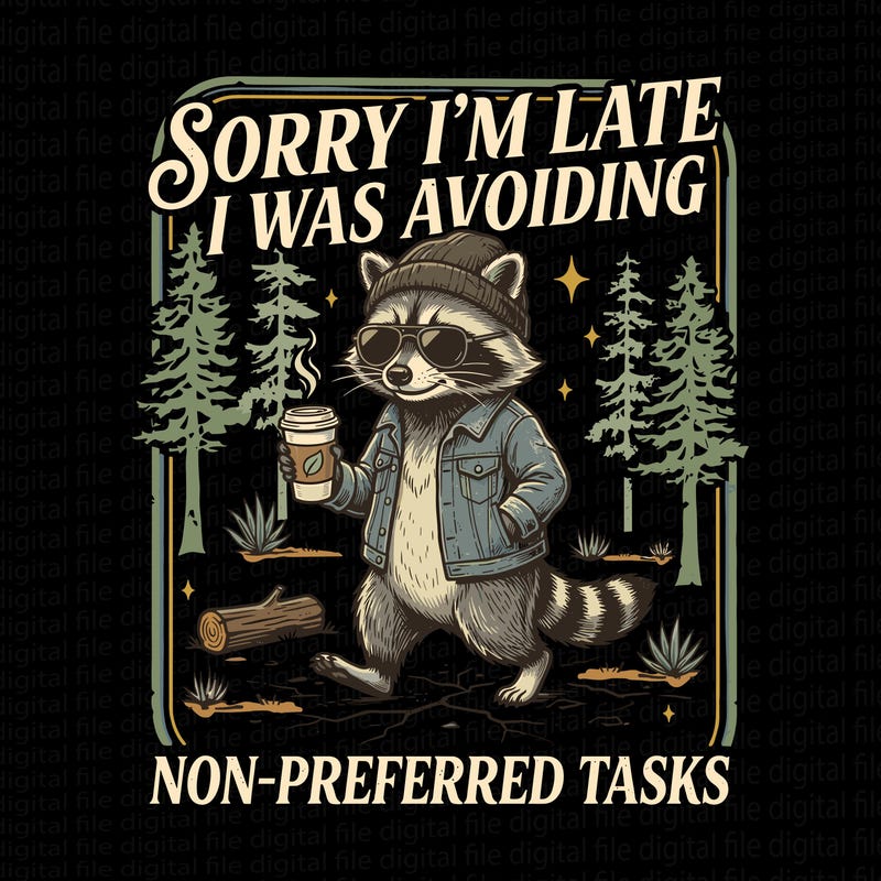 Non Preferred Task Shirt - Etsy