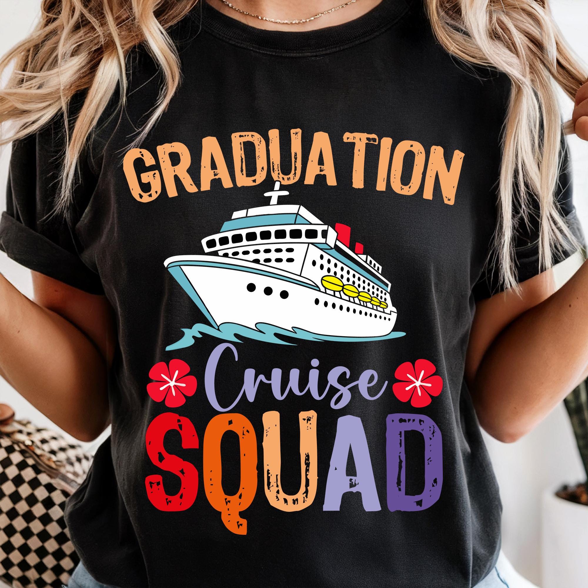 Retro Graduation Cruise PNG Bundle, Class of 2025 Cruise Crew Shirt ...