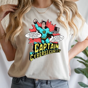 Captain Cybersecurity Shirt, Funny Infosec T-shirt, Cybersecurity Shirt ...