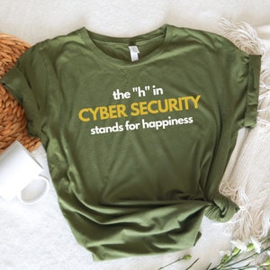 Cyber Security Shirt , Chief Information Security Officer CISO Gift , the H in Cyber Security ...