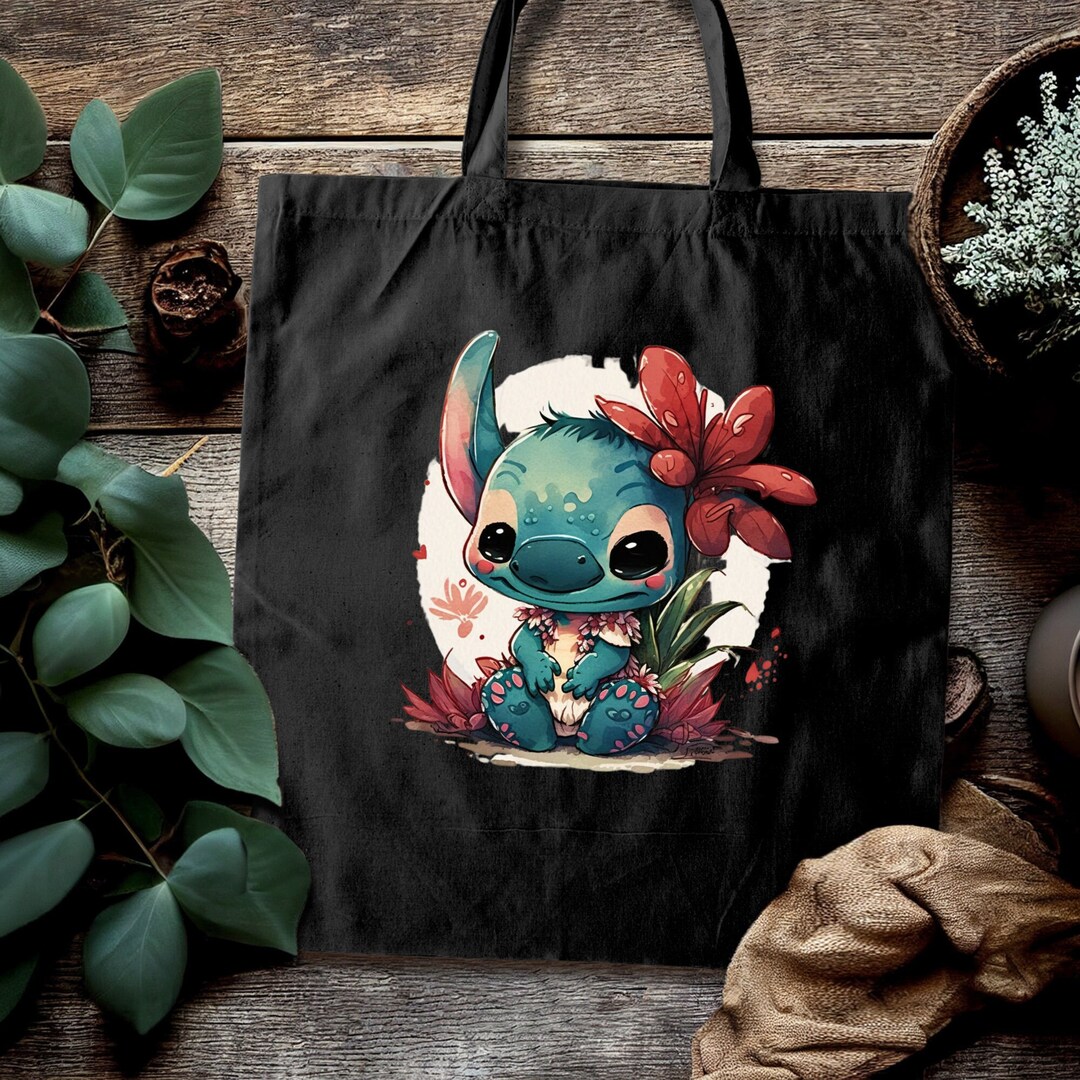 Stitch Tote Bag, Disney Bag, Stitch Bag, Disneyworld Trip Bag, Canvas ...