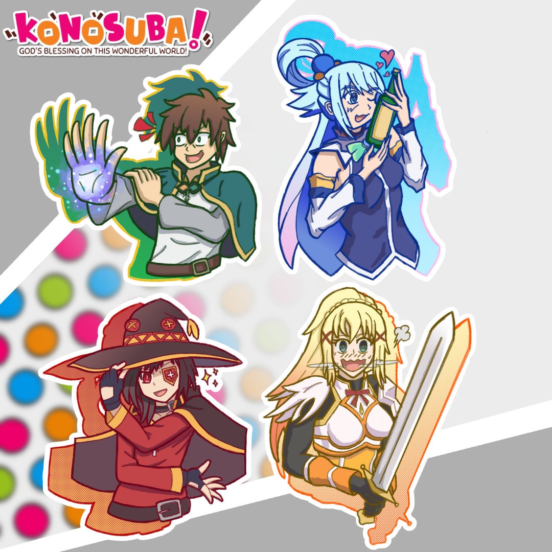 Konosuba Stickers - Etsy