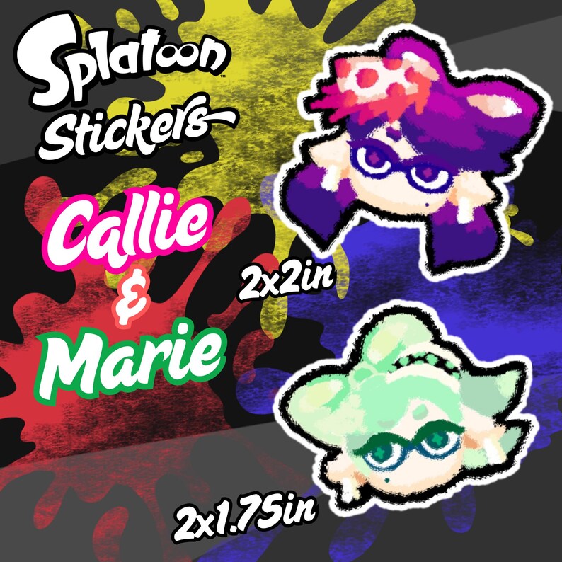 Splatoon Idol Stickers - Etsy