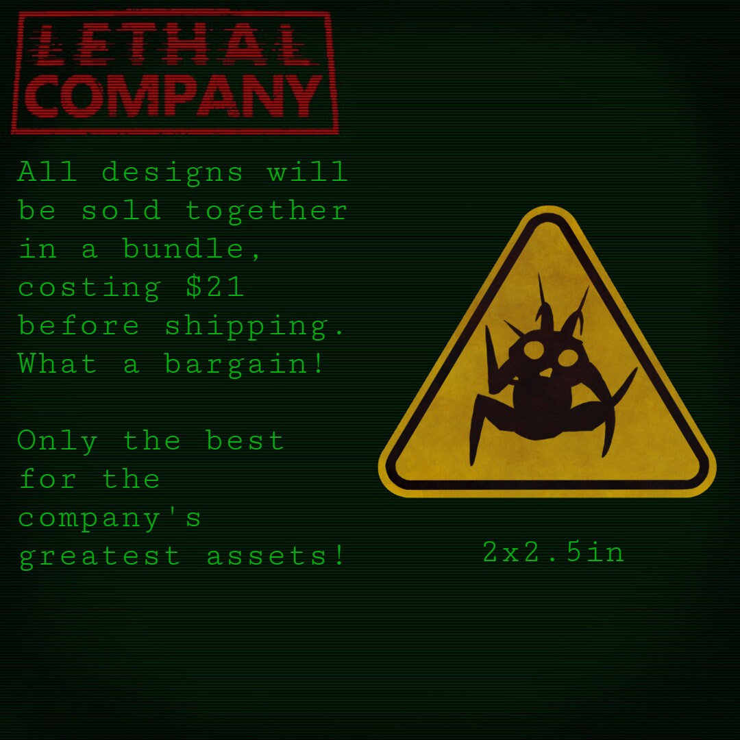 Lethal Company Workplace Safety Sticker Bundle - Etsy