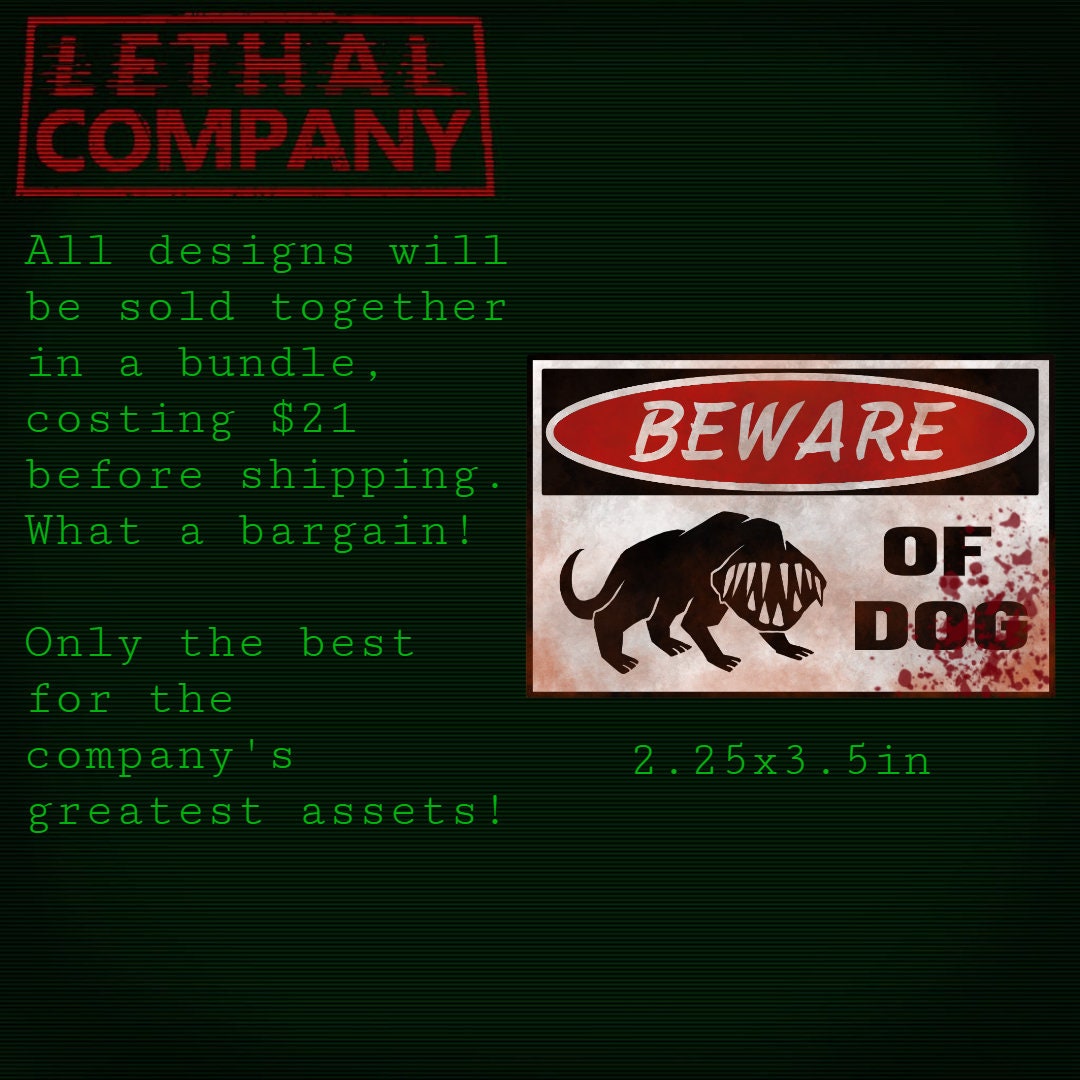 Lethal Company Workplace Safety Sticker Bundle - Etsy