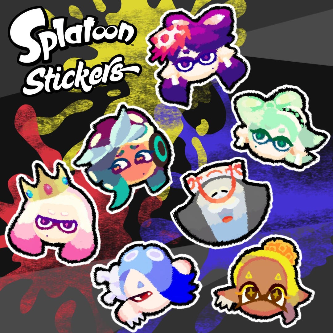 Splatoon Idol Stickers - Etsy