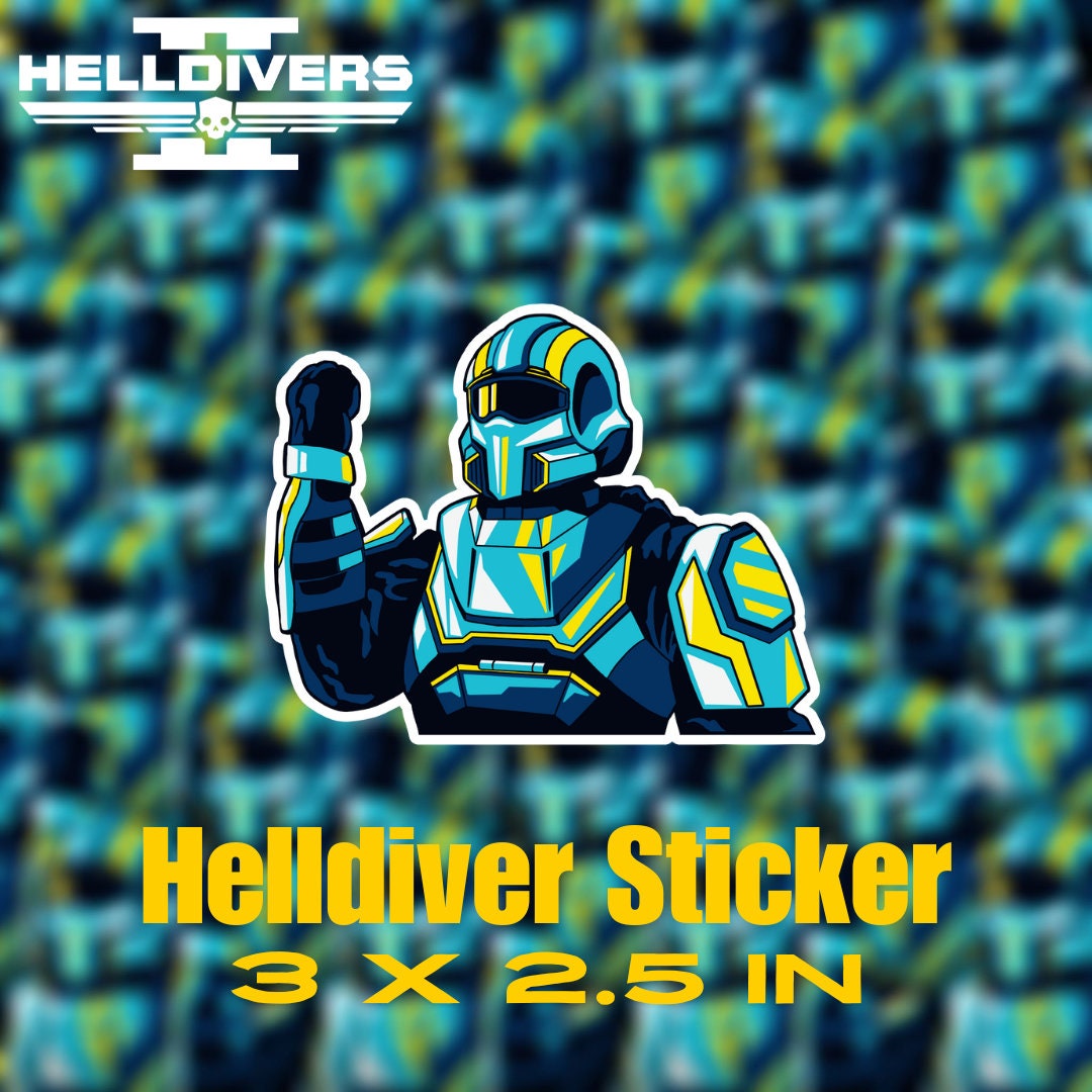 Helldiver Sticker - Helldivers 2 - Etsy