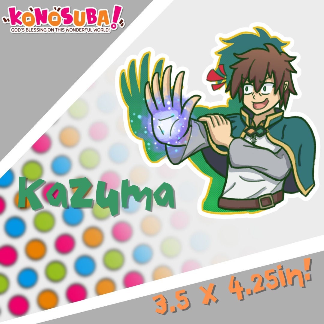 Kazuma Sticker Konosuba - Etsy
