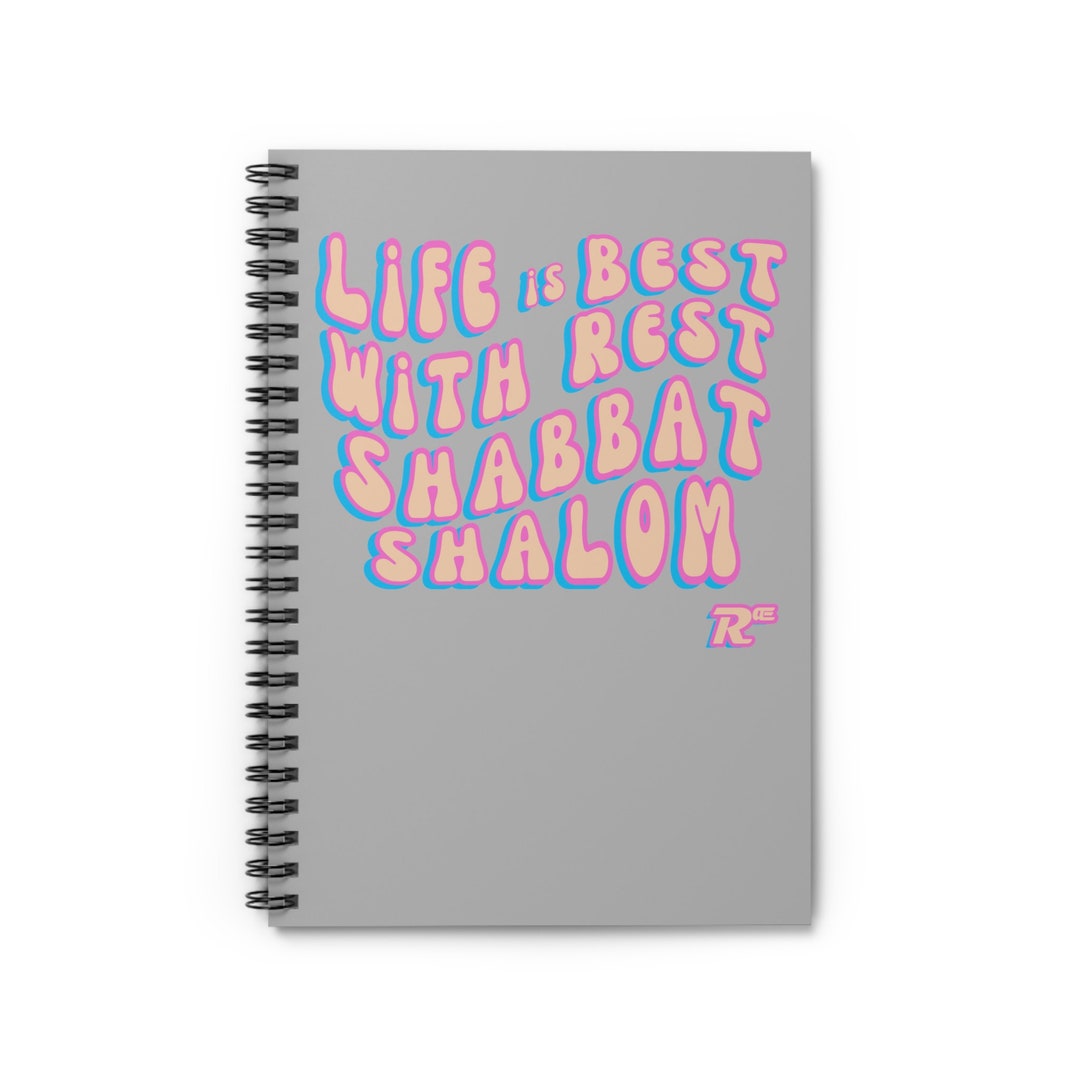 Shabbat Shalom Notebook, Shabbat Gift, Religious Gift, Bible Study ...